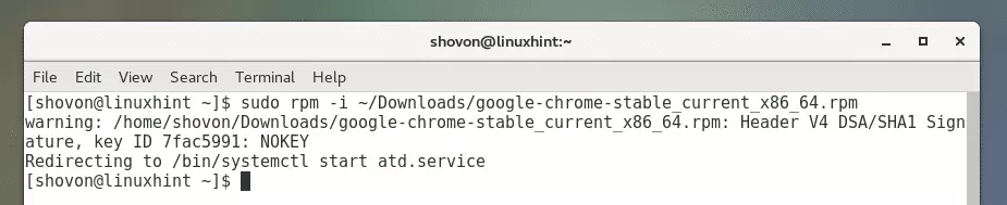 CentOS 7 ನಲ್ಲಿ Google Chrome ಅನ್ನು ಹೇಗೆ ಸ್ಥಾಪಿಸುವುದು 5561_16