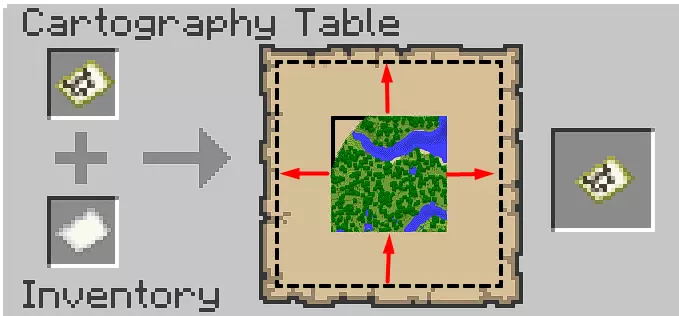 Bii o ṣe le Ṣe ati Lo Tabili Cartography ni Minecraft 5584_10