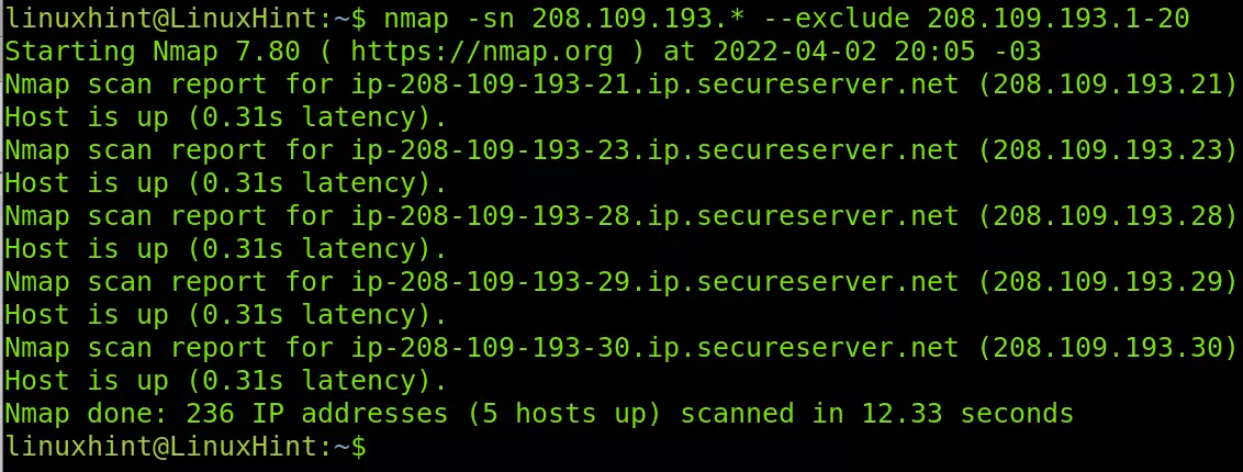 Nmap پینګ سویپ 559_11