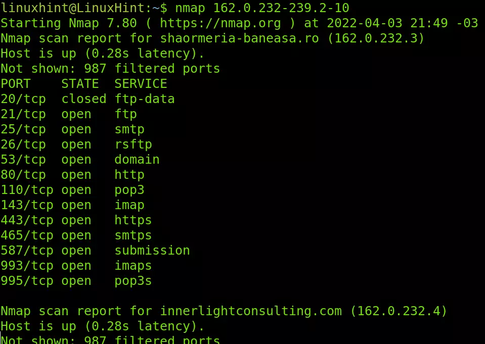 Nmap-flaggen en wat se dogge 560_13