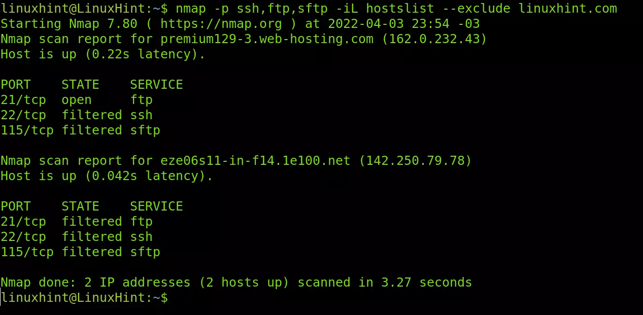 Nmap پرچم ۽ جيڪي ڪندا آھن 560_18