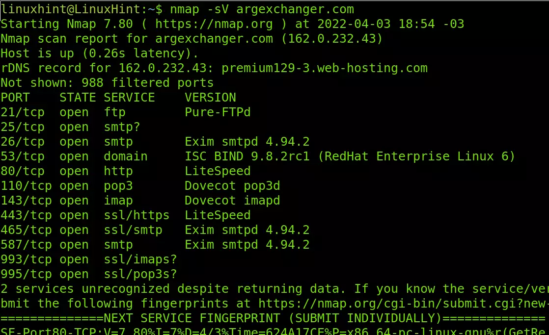 Nmap পতাকা এবং তারা কি করে 560_9