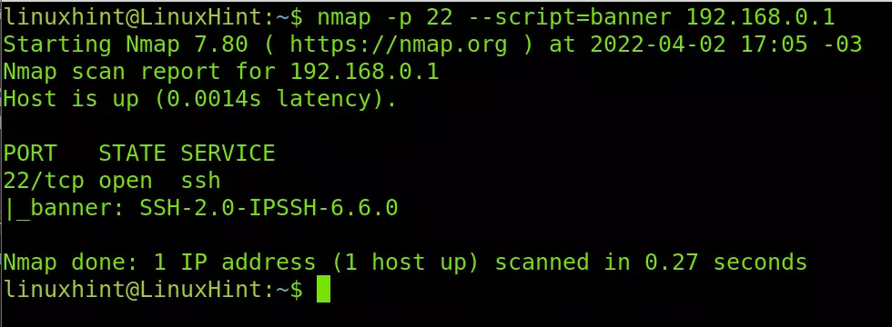 Nmap স্ক্রিপ্ট ব্যবহার করে: Nmap ব্যানার গ্র্যাব 561_2