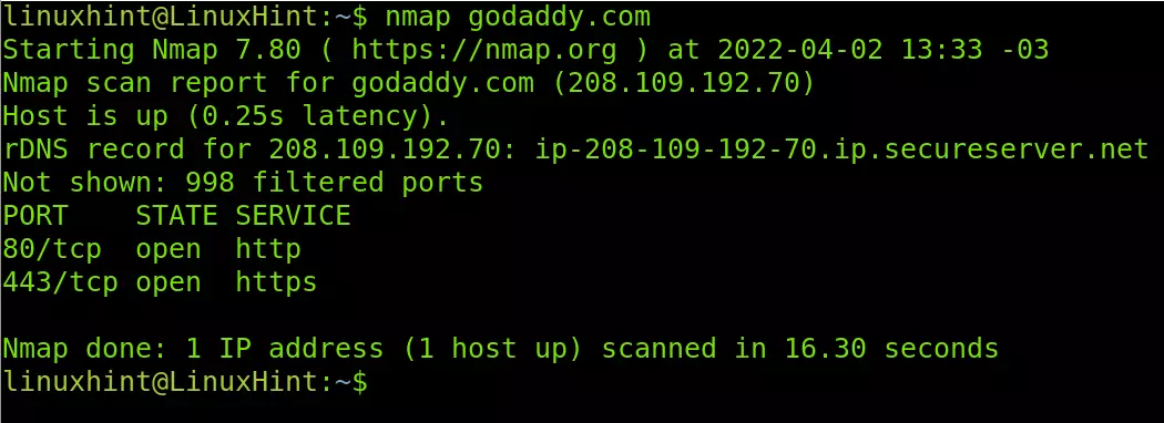 Bruke Nmap-skript: Nmap Banner Grab 561_6