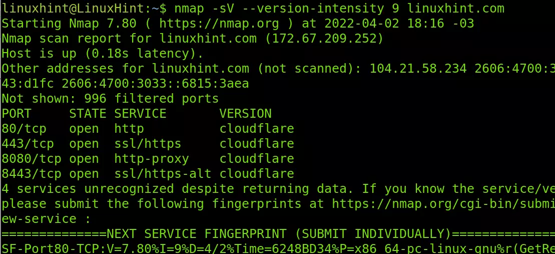 Nmap اسڪرپٽ استعمال ڪندي: Nmap بينر گراب 561_8