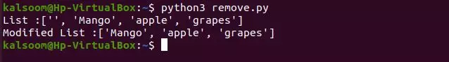Python Odstrániť prázdne reťazce zo zoznamu 5661_4
