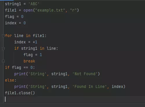Python finder strengen i filen og udskriver 5662_5
