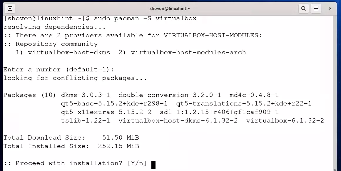 Инсталирайте VirtualBox на Arch Linux 5673_7