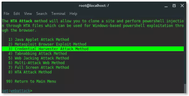 Kali Linux. Social Engineering Toolkit 5677_3