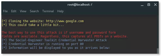 Kali Linux: 사회 공학 툴킷 5677_7