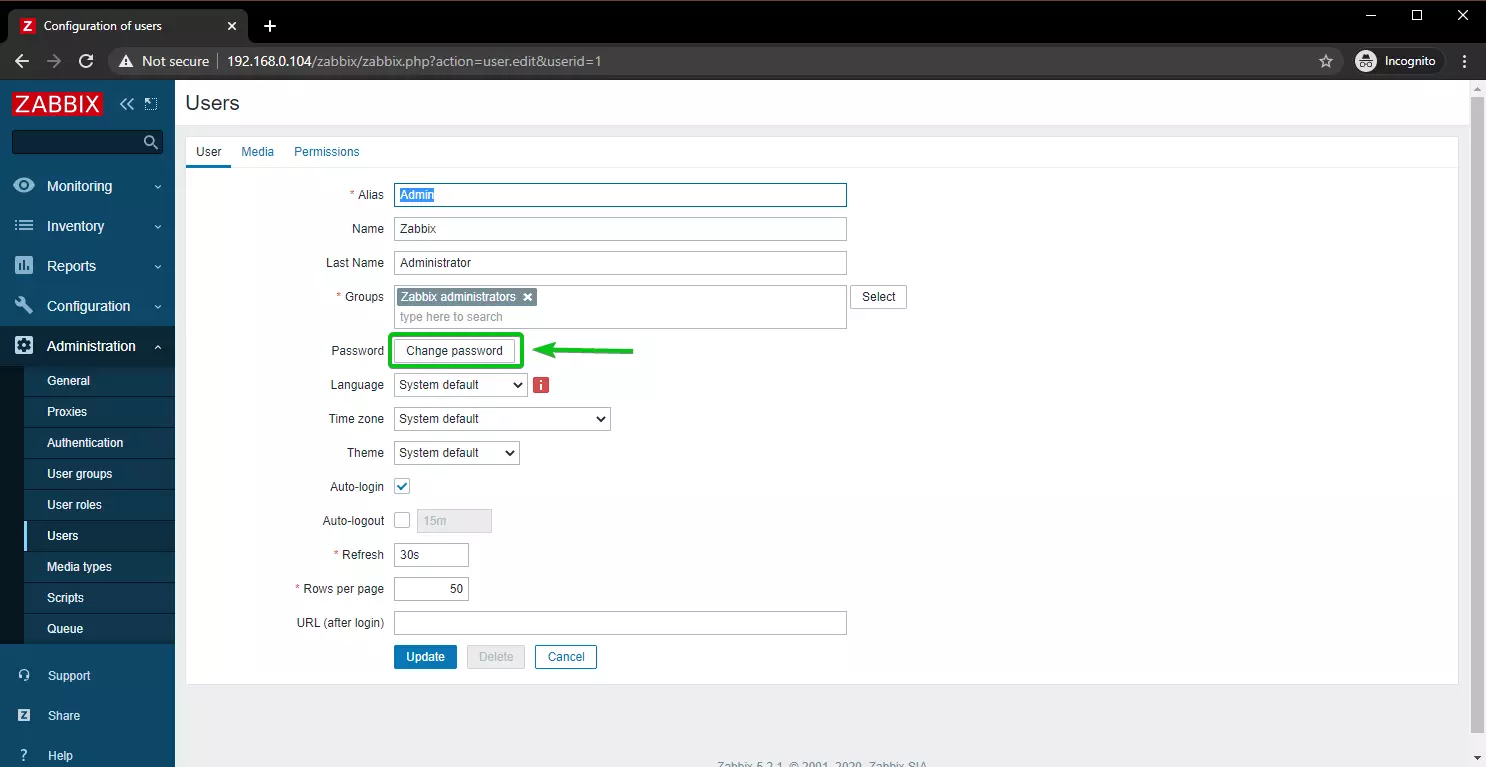 Raspberry Pi 4 இல் Zabbix 5 ஐ எவ்வாறு நிறுவுவது? 5739_54