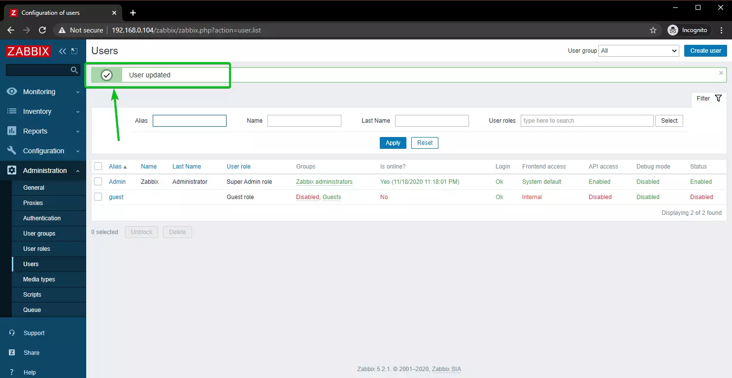 Kaip įdiegti „Zabbix 5“ „Raspberry Pi 4“? 5739_56