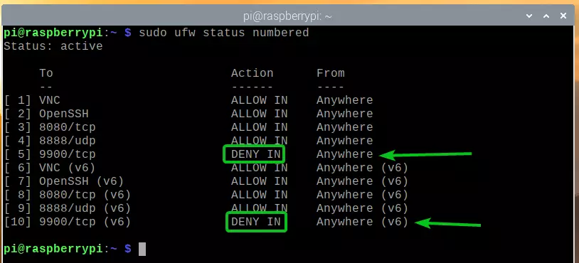 Обезбедување на Raspberry Pi со Firewall 5742_30