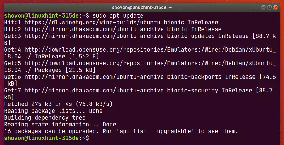 Ubuntu 18.04 LTS에 WINE 설치 및 구성 5776_12