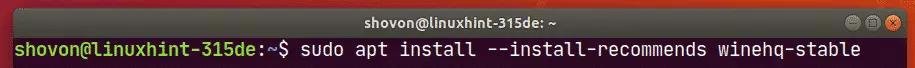 Ubuntu 18.04 LTS تي WINE انسٽال ۽ ترتيب ڏيو 5776_13