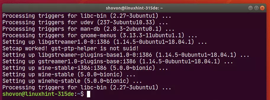 Ynstallearje en konfigurearje WINE op Ubuntu 18.04 LTS 5776_17