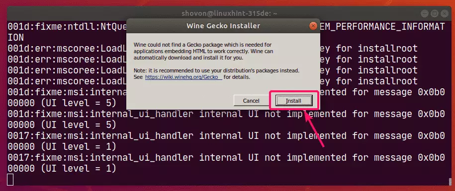 Installer og konfigurer WINE på Ubuntu 18.04 LTS 5776_22