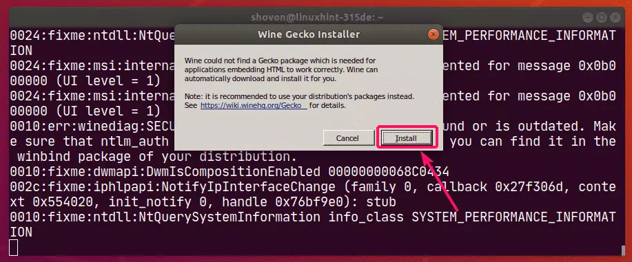 Ubuntu 18.04 LTSде WINE орнотуп, конфигурациялаңыз 5776_24