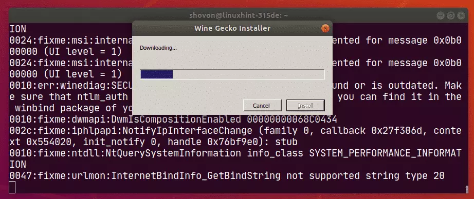 Ubuntu 18.04 LTSде WINE орнотуп, конфигурациялаңыз 5776_25