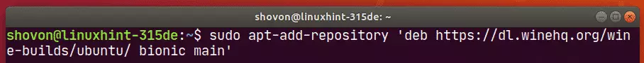 Nruab thiab teeb tsa WINE ntawm Ubuntu 18.04 LTS 5776_5