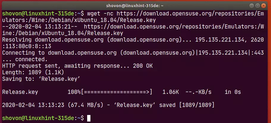 Ubuntu 18.04 LTSде WINE орнотуп, конфигурациялаңыз 5776_8