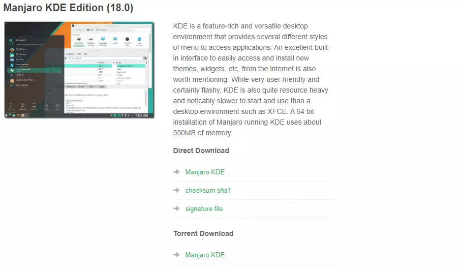 Manjaro Linux တွင် KDE ကို ထည့်သွင်းနည်း 5783_1