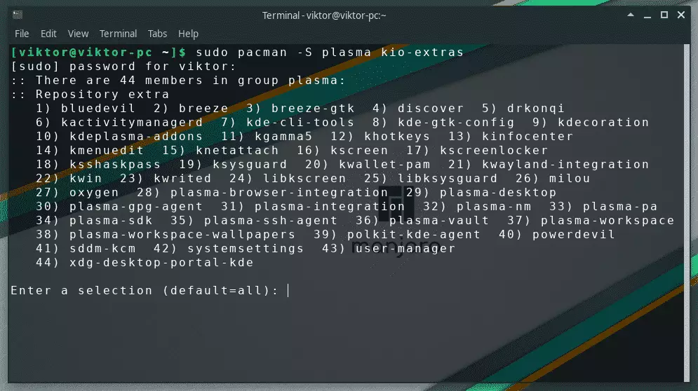 Kako instalirati KDE na Manjaro Linux 5783_2