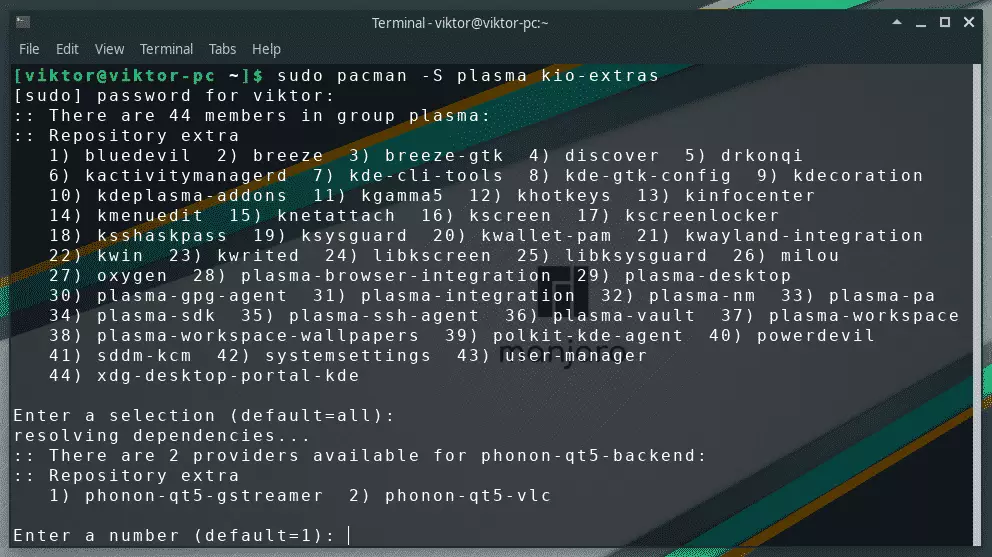 Manjaro Linux-da KDE-ni qanday o'rnatish kerak 5783_3