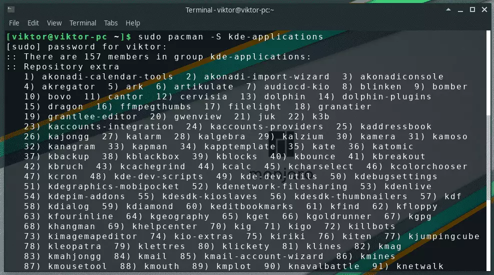 Jak nainstalovat KDE na Manjaro Linux 5783_6