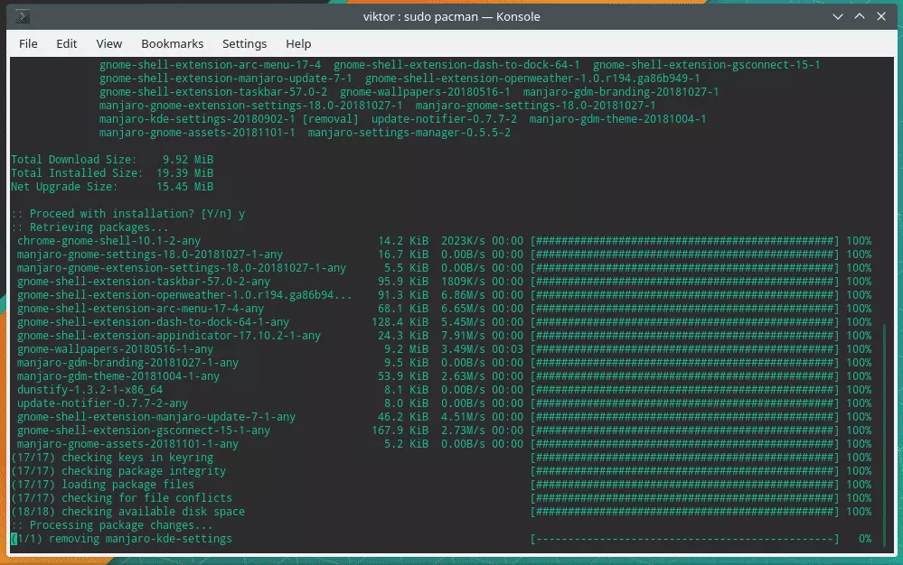 Hoe kinne jo GNOME ynstalleare op Manjaro Linux 5784_12