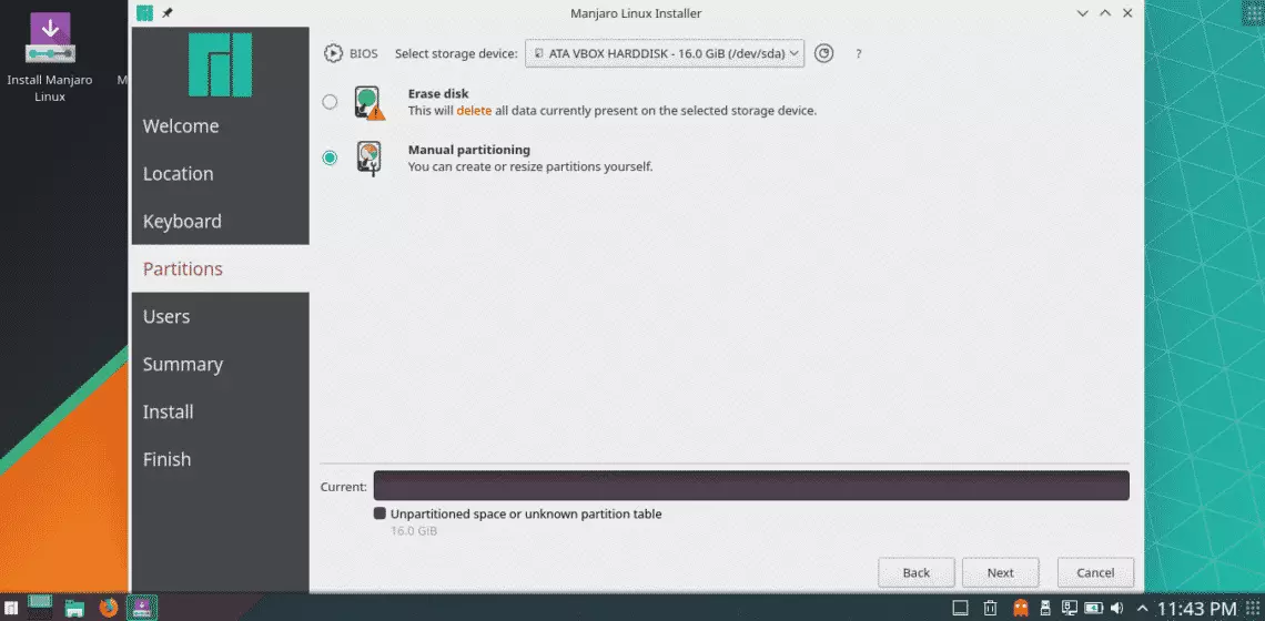 Conas Manjaro Linux a Shuiteáil 5785_9