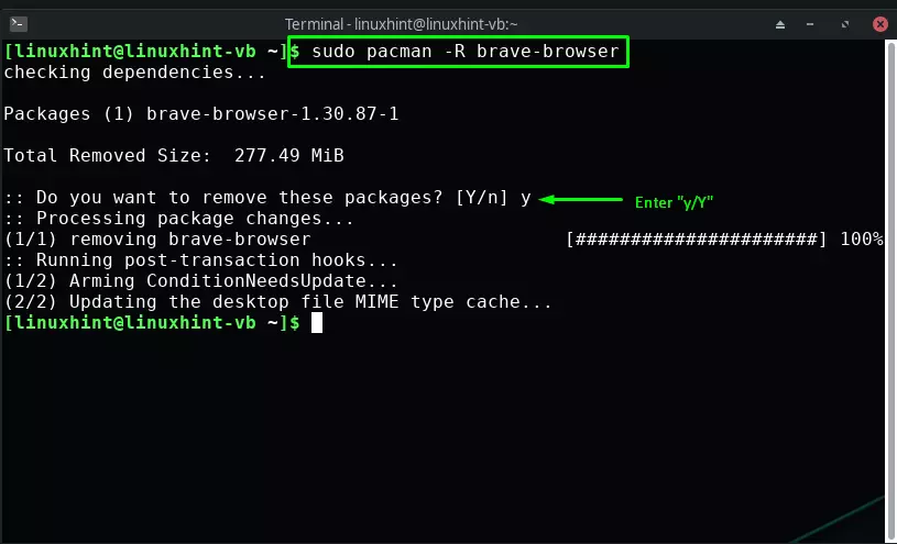 Како да инсталирате Brave Browser на Manjaro Linux 5786_33