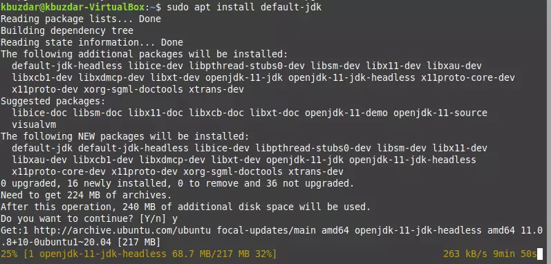 Jak nainstalovat Javu v Linux Mint 20 579_3