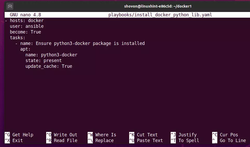 როგორ გავაჩეროთ ყველა Docker კონტეინერი Ansible-ის გამოყენებით 5805_11