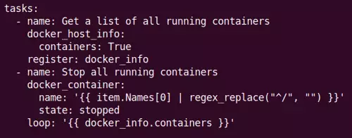 Como parar todos os contêineres do Docker usando o Ansible 5805_39