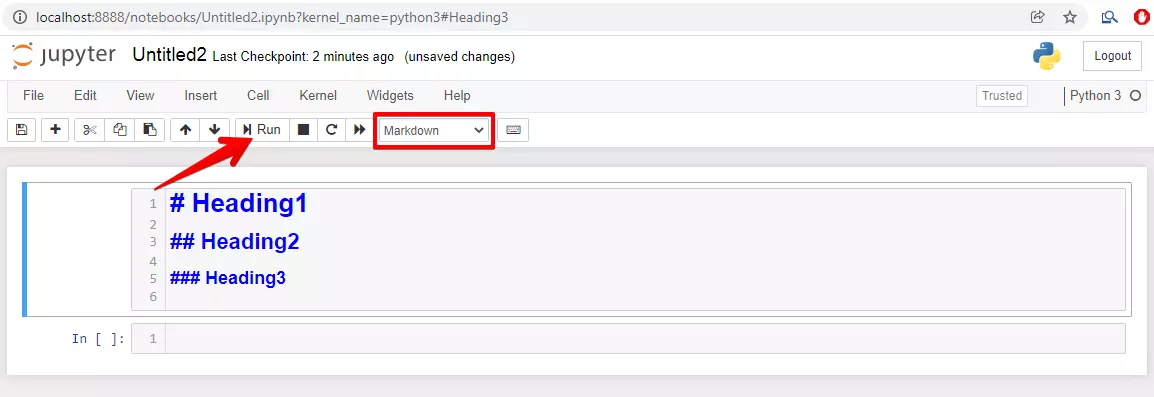 Nola erabili Markdown Jupyter Notebook-en 5812_4