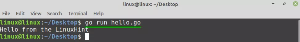 Как да инсталирате Go на Linux Mint 20? 581_10