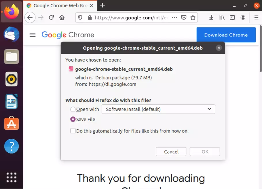 Як відкрити Google Chrome з терміналу в Ubuntu? 5827_3