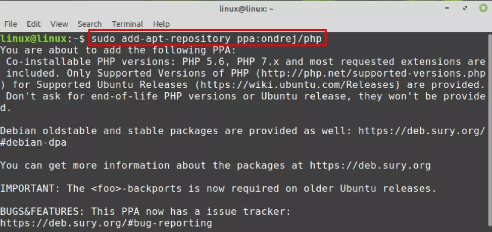 Nola instalatu PHP 8 Linux Mint 20-n? 582_3