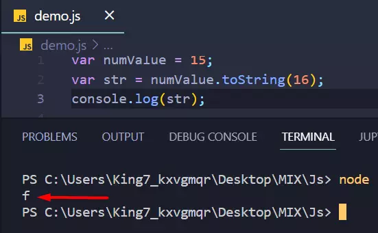 ToString() համարի մեթոդը JavaScript-ում | Բացատրեց 5833_4