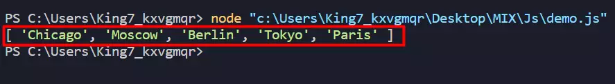 Kepiye cara ngowahi Setel dadi Array ing JavaScript? 5834_1