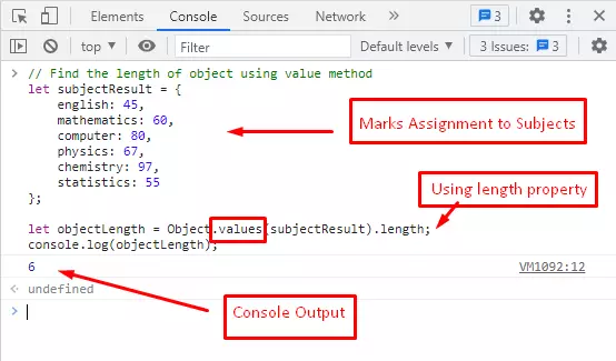 JavaScript ऑब्जेक्टची लांबी शोधा 5838_2