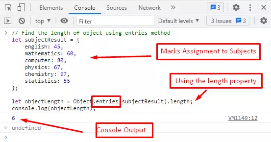 ଏକ JavaScript ବସ୍ତୁର ଲମ୍ବ ଖୋଜ | 5838_3