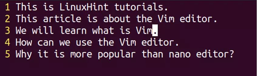 ວິທີການນໍາໃຊ້ vim editor – ຄູ່ມືສໍາເລັດ 583_18