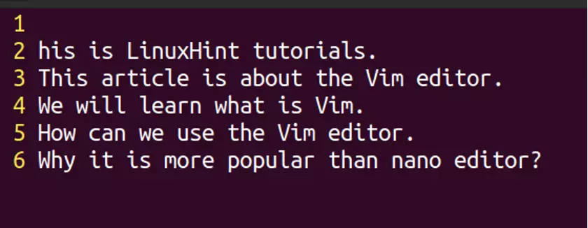 ວິທີການນໍາໃຊ້ vim editor – ຄູ່ມືສໍາເລັດ 583_19