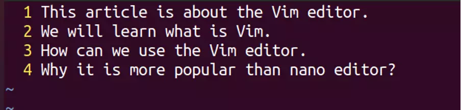 ວິທີການນໍາໃຊ້ vim editor – ຄູ່ມືສໍາເລັດ 583_21