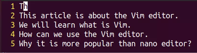 ວິທີການນໍາໃຊ້ vim editor – ຄູ່ມືສໍາເລັດ 583_23