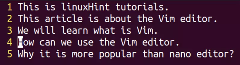 ວິທີການນໍາໃຊ້ vim editor – ຄູ່ມືສໍາເລັດ 583_25