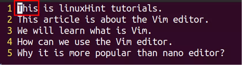 ວິທີການນໍາໃຊ້ vim editor – ຄູ່ມືສໍາເລັດ 583_31