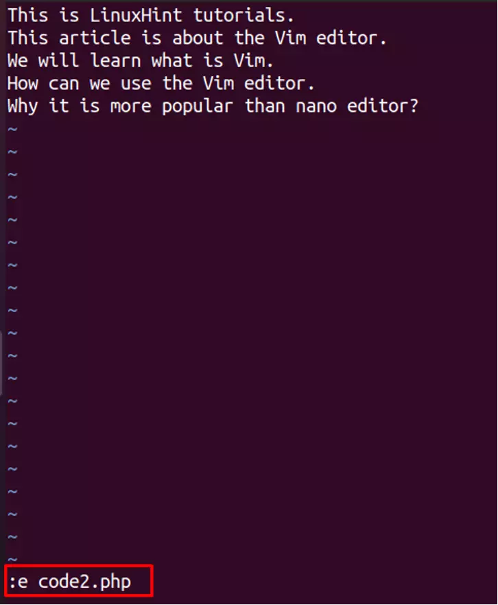 ວິທີການນໍາໃຊ້ vim editor – ຄູ່ມືສໍາເລັດ 583_9